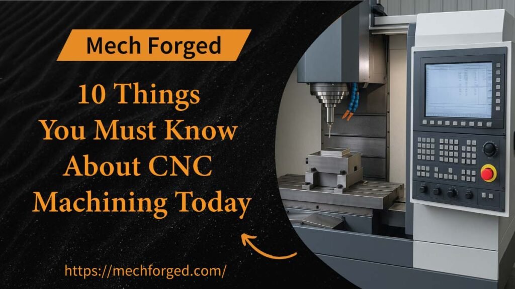 10 Things You Must Know About CNC Machining Today - Mech Forged