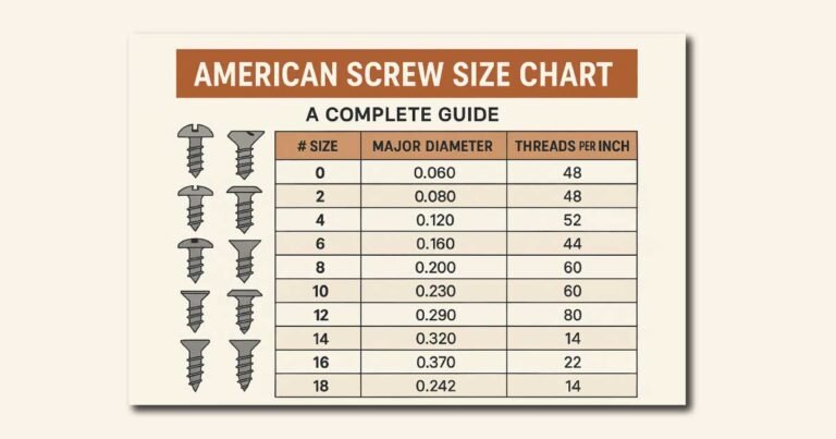 American Screw Size Chart 2026: Complete Guide + Free PDF - Mech Forged