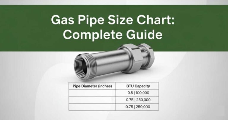Gas Pipe Size Chart: Complete Guide 2025 + Pdf Free - Mech Forged