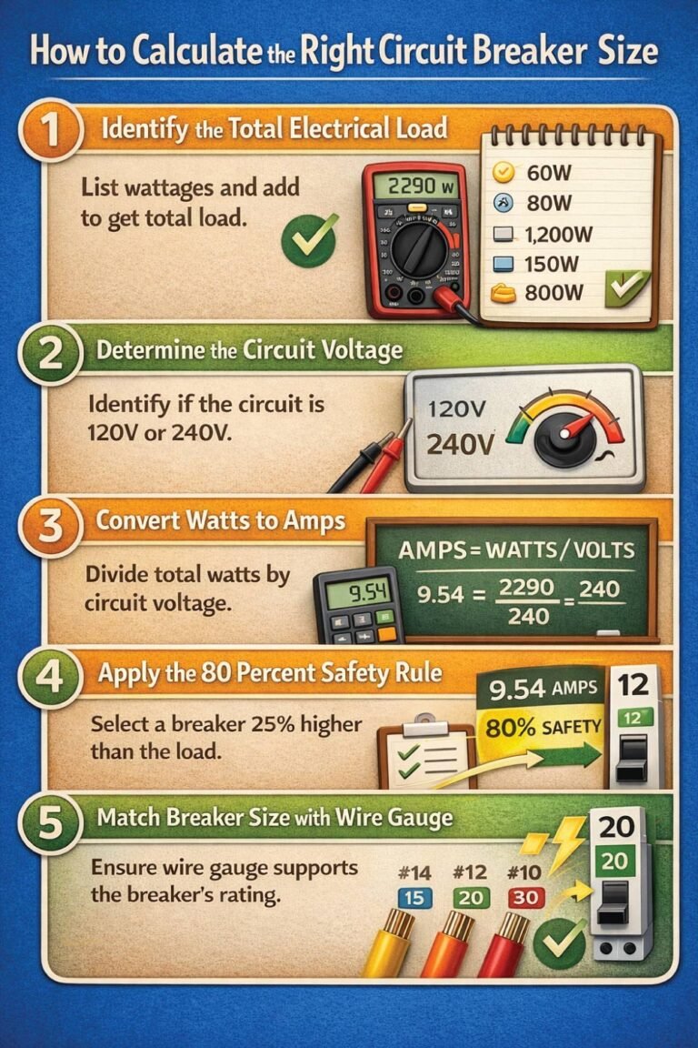 Circuit Breaker Sizes Explained 2026: With Charts - Mech Forged