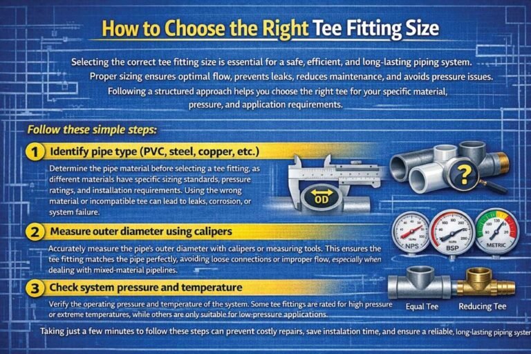 Complete Tee Fitting Size Guide 2026 With PDF Chart - Mech Forged