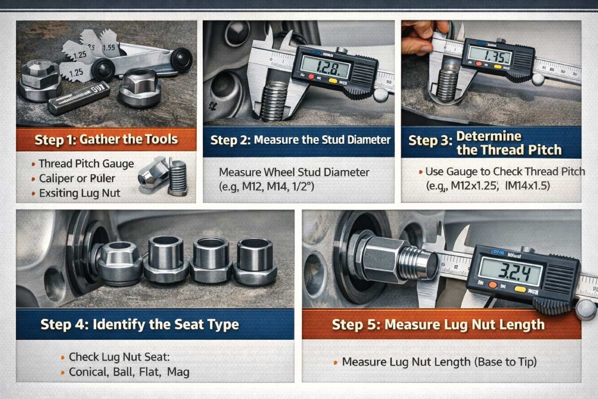 Wheel Lug Nut Size Chart (2026): Complete Guide - Mech Forged