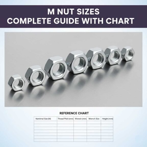 M Nut Size Chart: Easy Size Guide 2025 + PDF Inside - Mech Forged