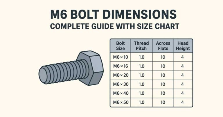 M6 Bolt Size Chart: Complete Guide 2025 With Pdf - Mech Forged
