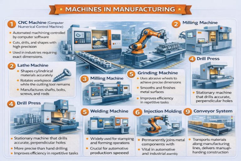 Manufacturing Machines: Types, Uses, And Maintenance - Mech Forged