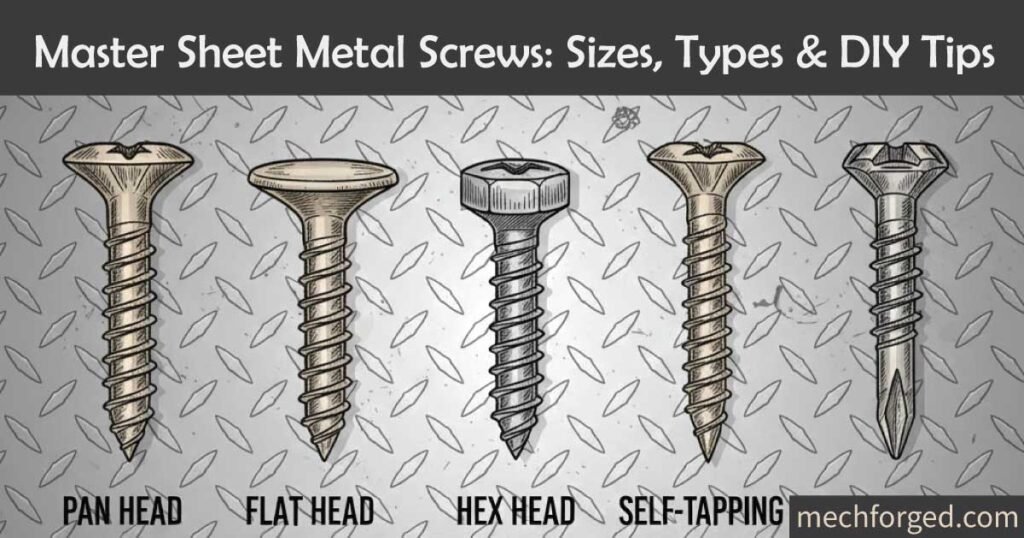 Master Sheet Metal Screws: Sizes, Types & DIY Tips 2026 - Mech Forged
