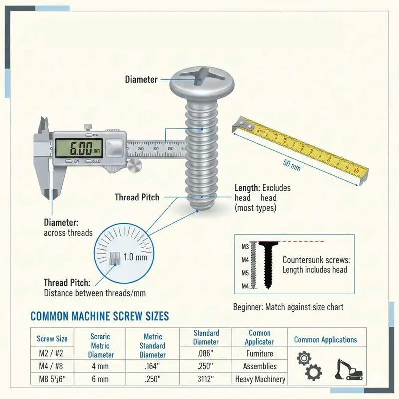 Machine Screw Sizes Guide For Builders And DIYers - Mech Forged