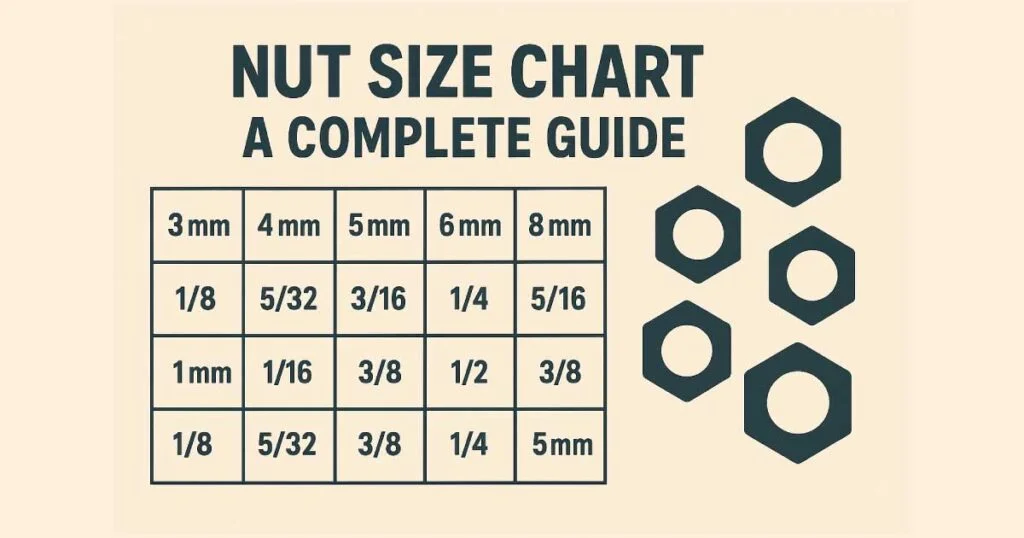 Nut Size Chart: A Complete Guide 2025 - Mech Forged