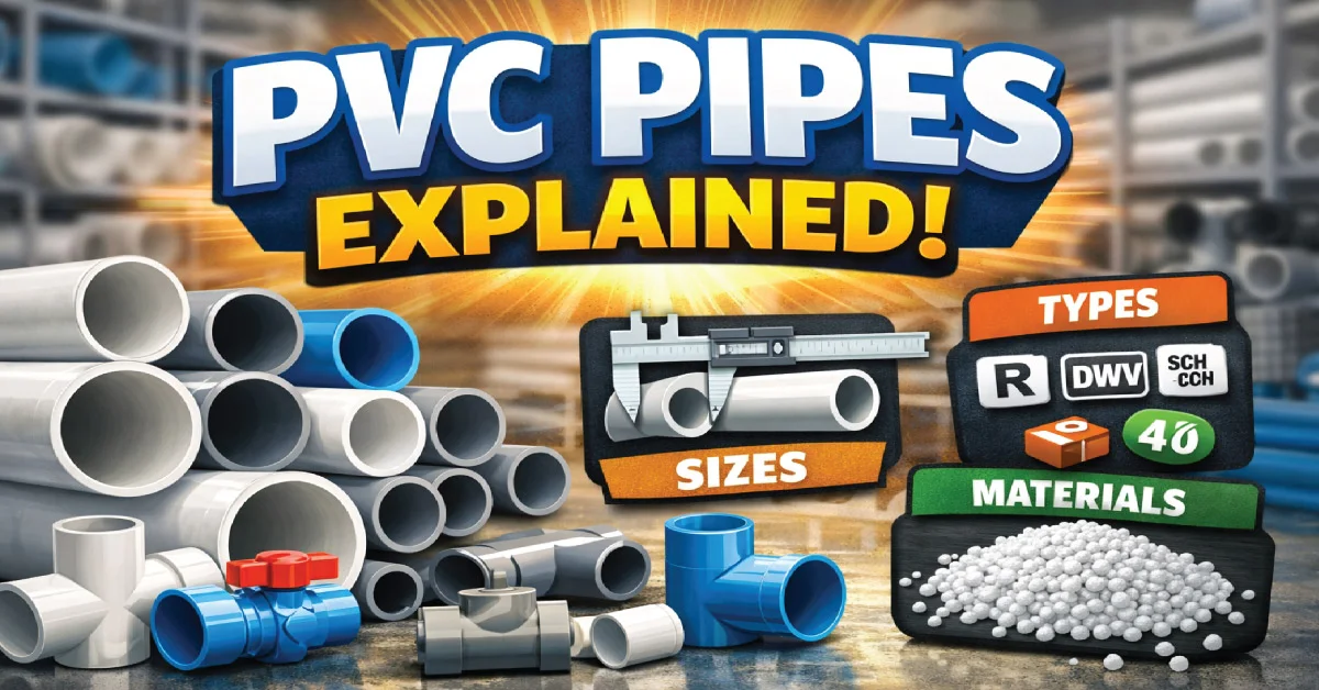 PVC Pipes Explained: Types, Sizes & Materials (2026) - Mech Forged