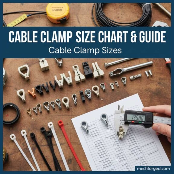Cable Clamp Size Chart: Complete Guide 2025+ PDF - Mech Forged